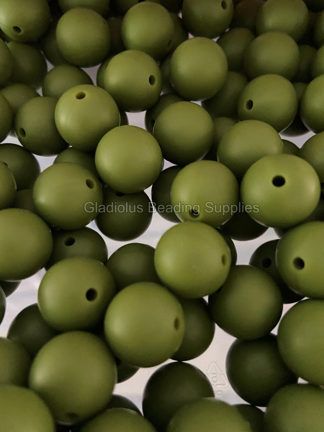 12mm Bead - Amy Green Solid Silicone Beads - Solid Beads - Wholesale ...