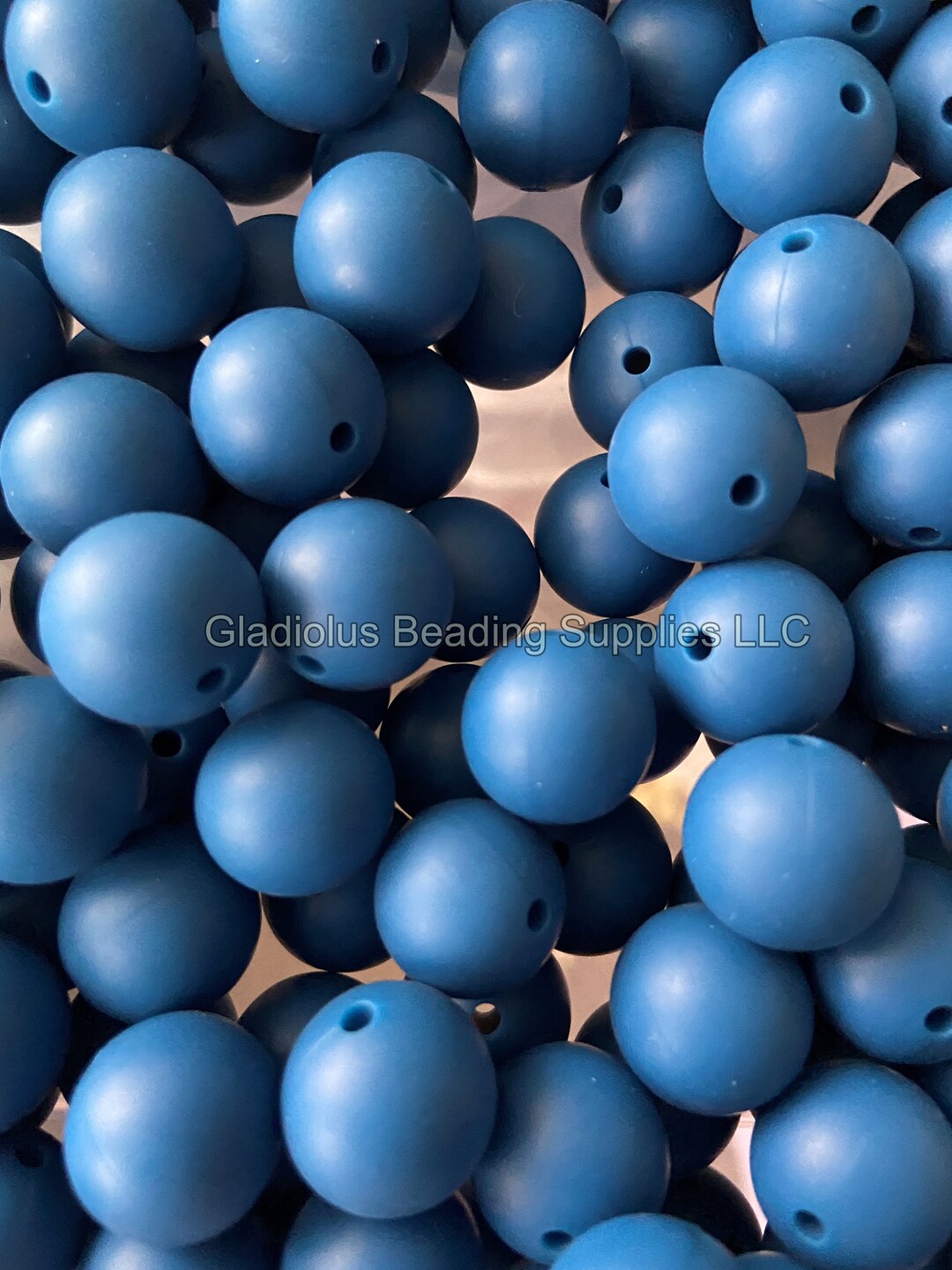 12mm Bead, Sapphire Solid Silicone Beads, Solid Beads, Wholesale Beads ...