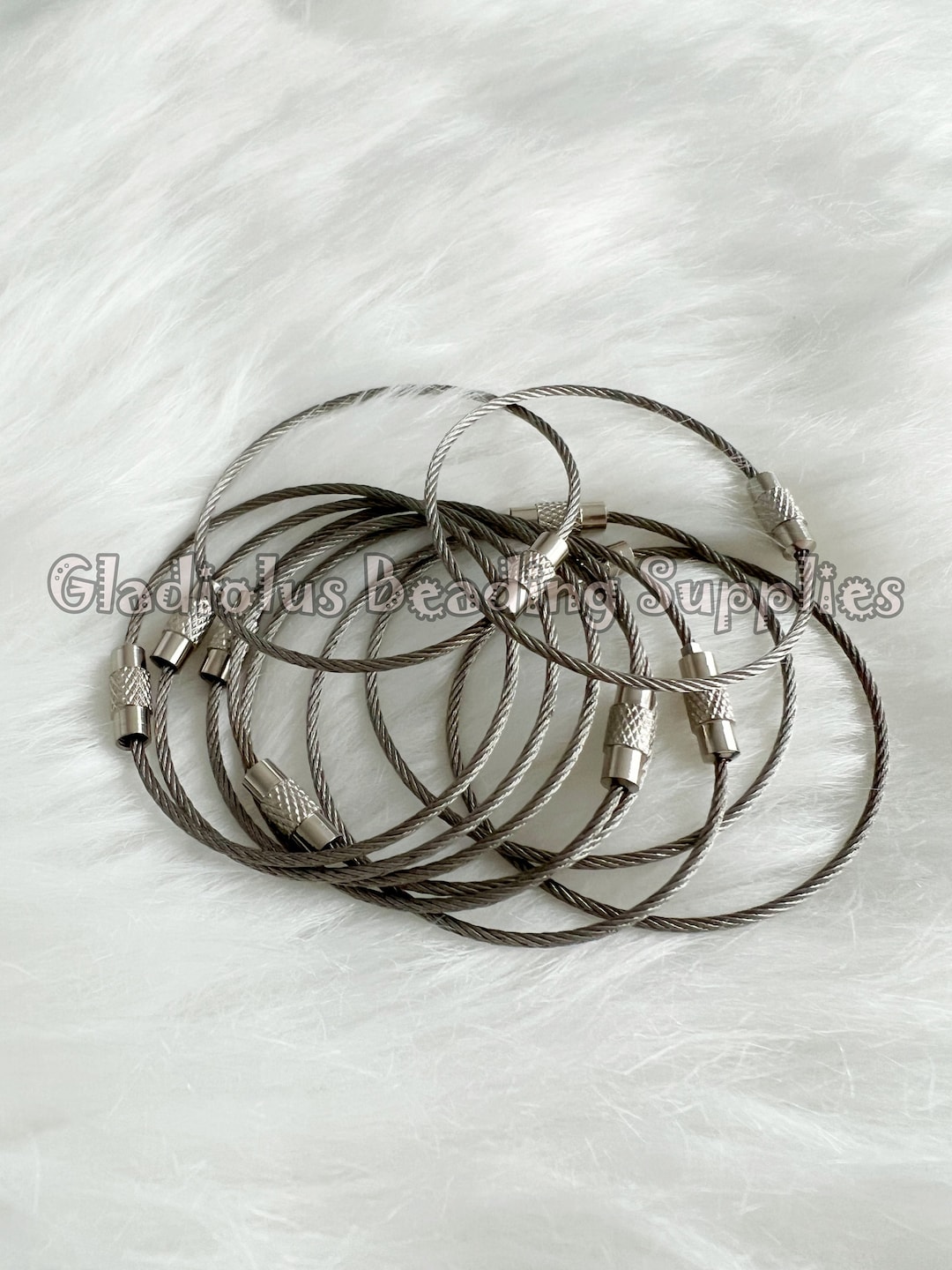 Stainless Steel Wire Rings, Wires for Keychain, Mini Wires With Screw ...