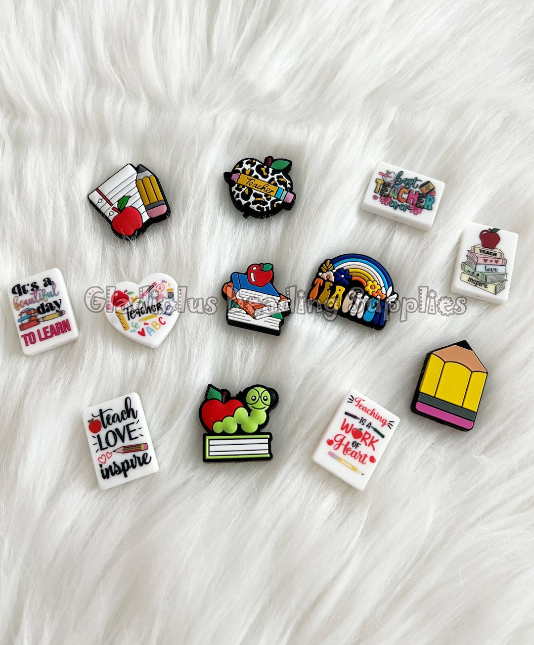 Teacher Beads, Teaching Focal Beads, Silicone Beads, Focal Silicone ...