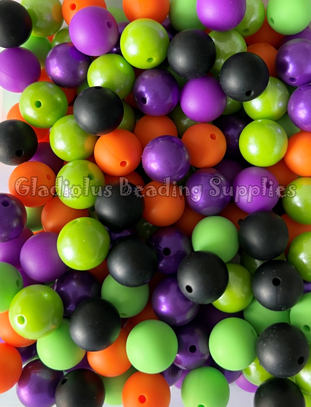 Halloween Silicone Beads, Solid/opal Beads, Solid Beads, Round Beads ...