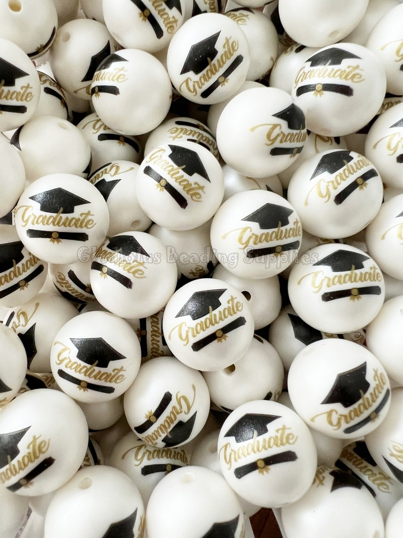 20mm Graduation 1 Print Beads Graduate Beads Chucky - Etsy