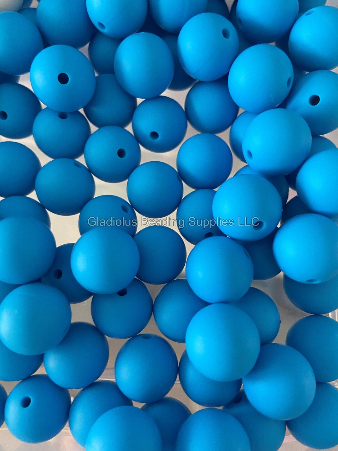 12mm Bead, Sky Blue, Solid Silicone Beads, Solid Beads, Wholesale Beads ...