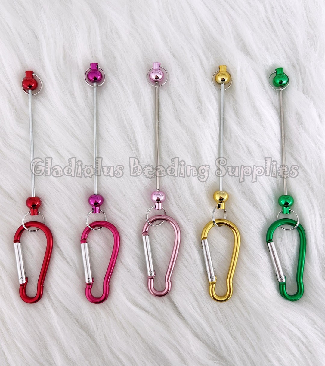 DIY Beadable Keychains, Metal Keychains, for Chunky Bubblegum Beads ...