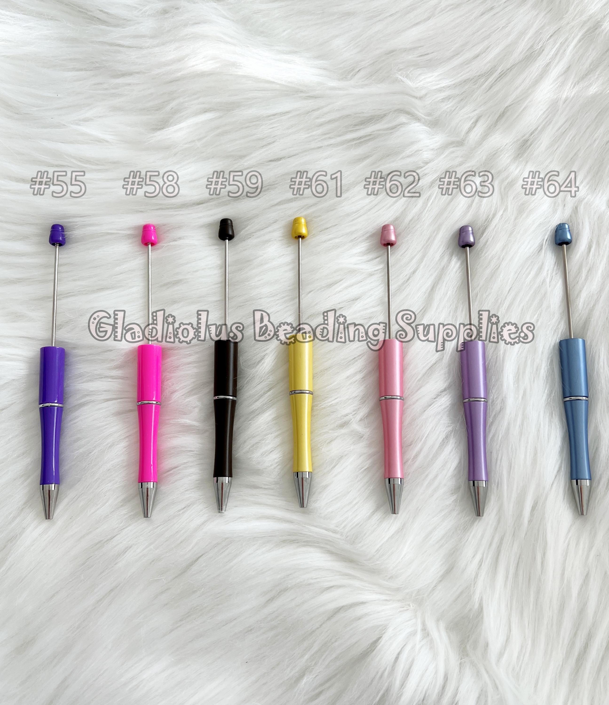 DIY Beadable Pens, Plastic Pens, for Chunky Bubblegum Beads, Pen Blank ...