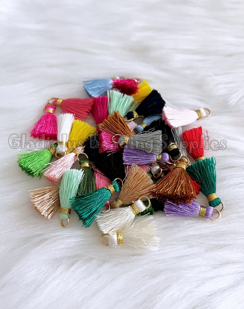 25mm Tassels for Keychain, Mini Ring Tassels, Silk Tassels, Tassles ...