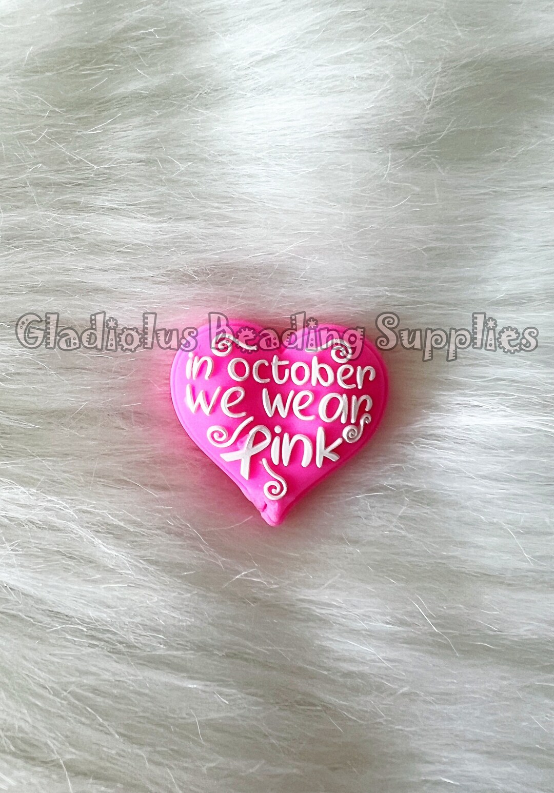 30mm*20mm, We Wear Pink, Hope Beads, Faith Beads, Focal Silicone Beads ...