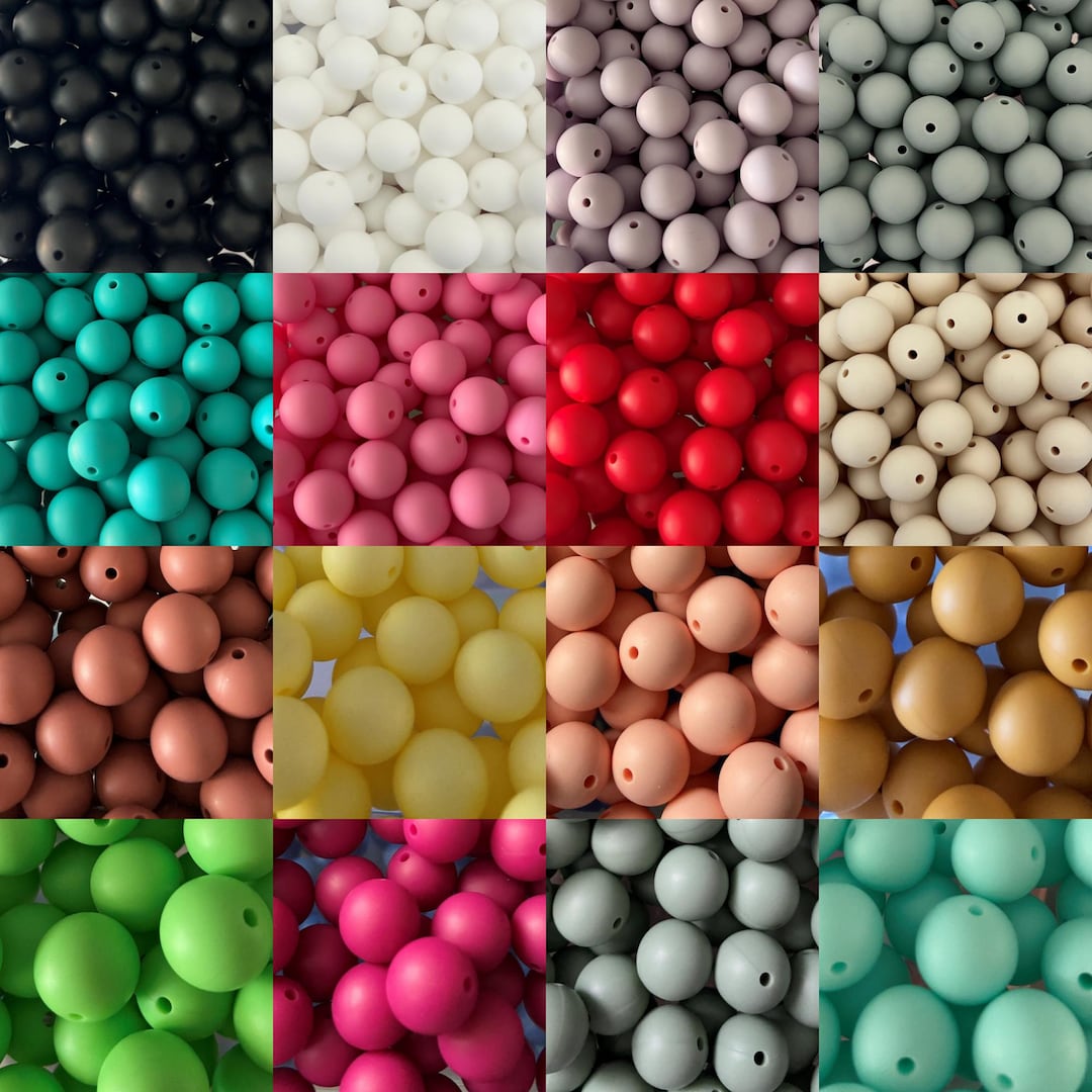 15mm Bulk Beads, Silicone Beads, Round Silicone Beads, Wholesale Beads ...