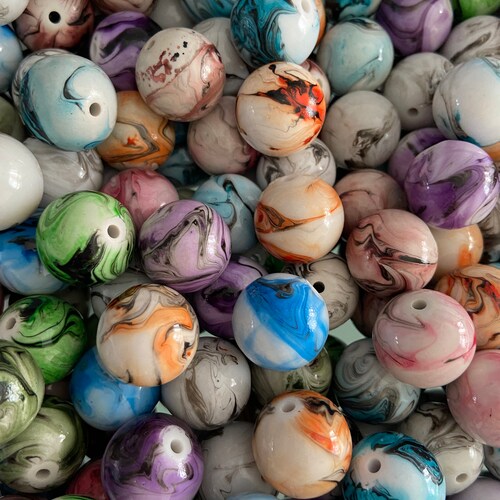 20MM Solid Chunky Beads Chunky Bubblegum Beads Acrylic - Etsy