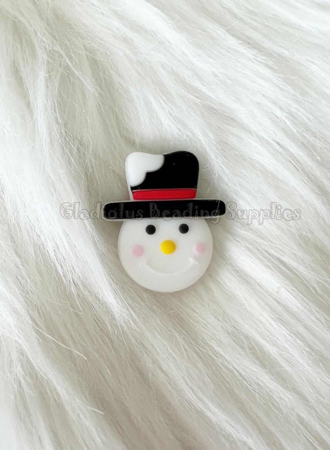 32mm*30mm Snowman Christmas Beads, Colorful Beads, Silicone Beads ...