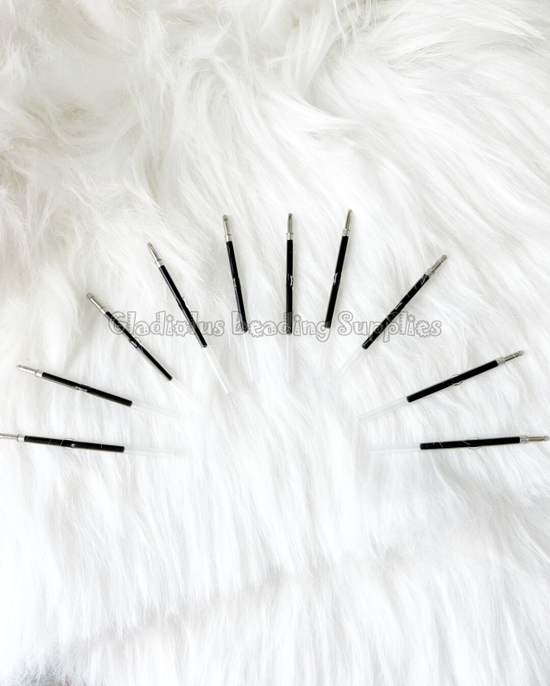 10 Qty Refill Black Ink for Plastic Pens - Only for Beadable Plastic ...