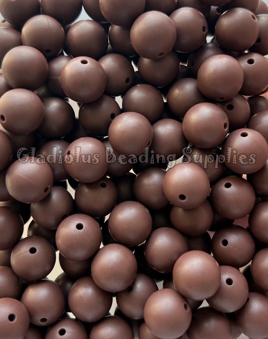 15mm Beads, Fall Brown, Solid Silicone Beads, Round Beads, Wholesale ...