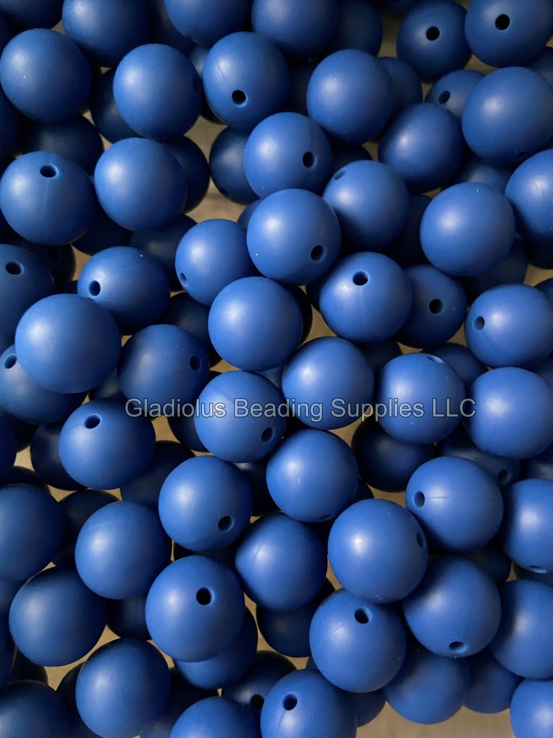 12mm Bead, Marine Blue, Solid Silicone Beads, Solid Beads, Wholesale ...