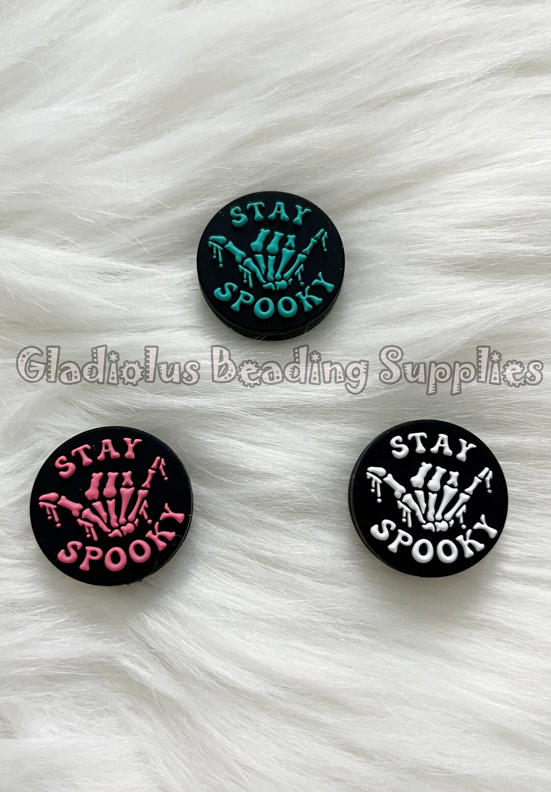 30mm*30mm, Spooky Beads, Silicone Beads, Focal Silicone Beads, Loose ...