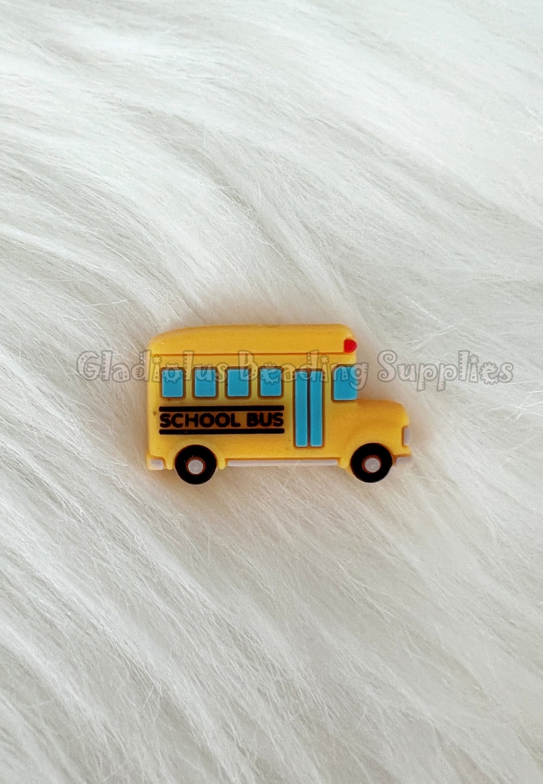 30mm*18mm, School Bus Beads, Loose Beads, Colorful Beads, Silicone ...