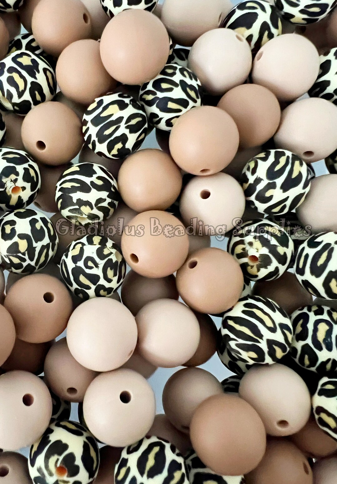 Leopard Mixed Beads, Silicone Beads, Silicone Random Beads, Colorful ...