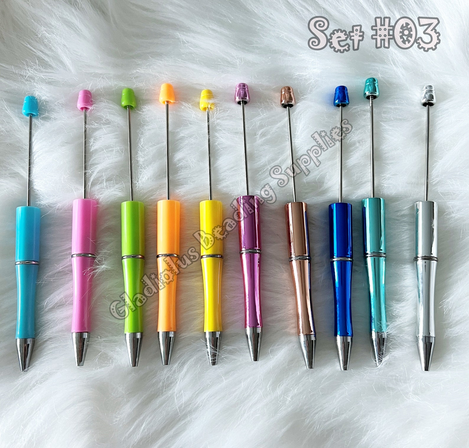 DIY Beadable Pens Plastic Pens for Chunky Bubblegum Beads - Etsy