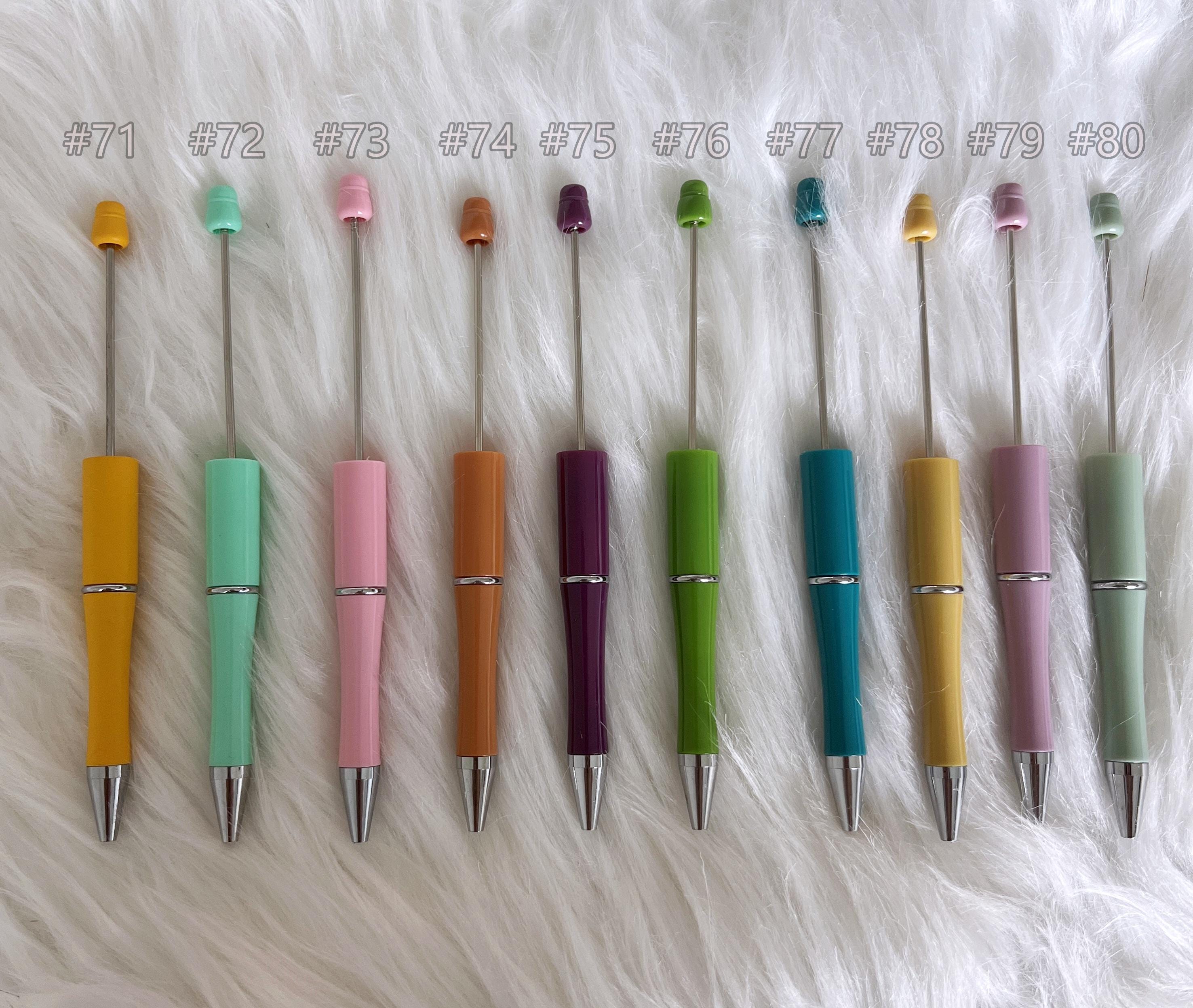 DIY Beadable Pens, Plastic Pens, for Chunky Bubblegum Beads, Pen Blank ...