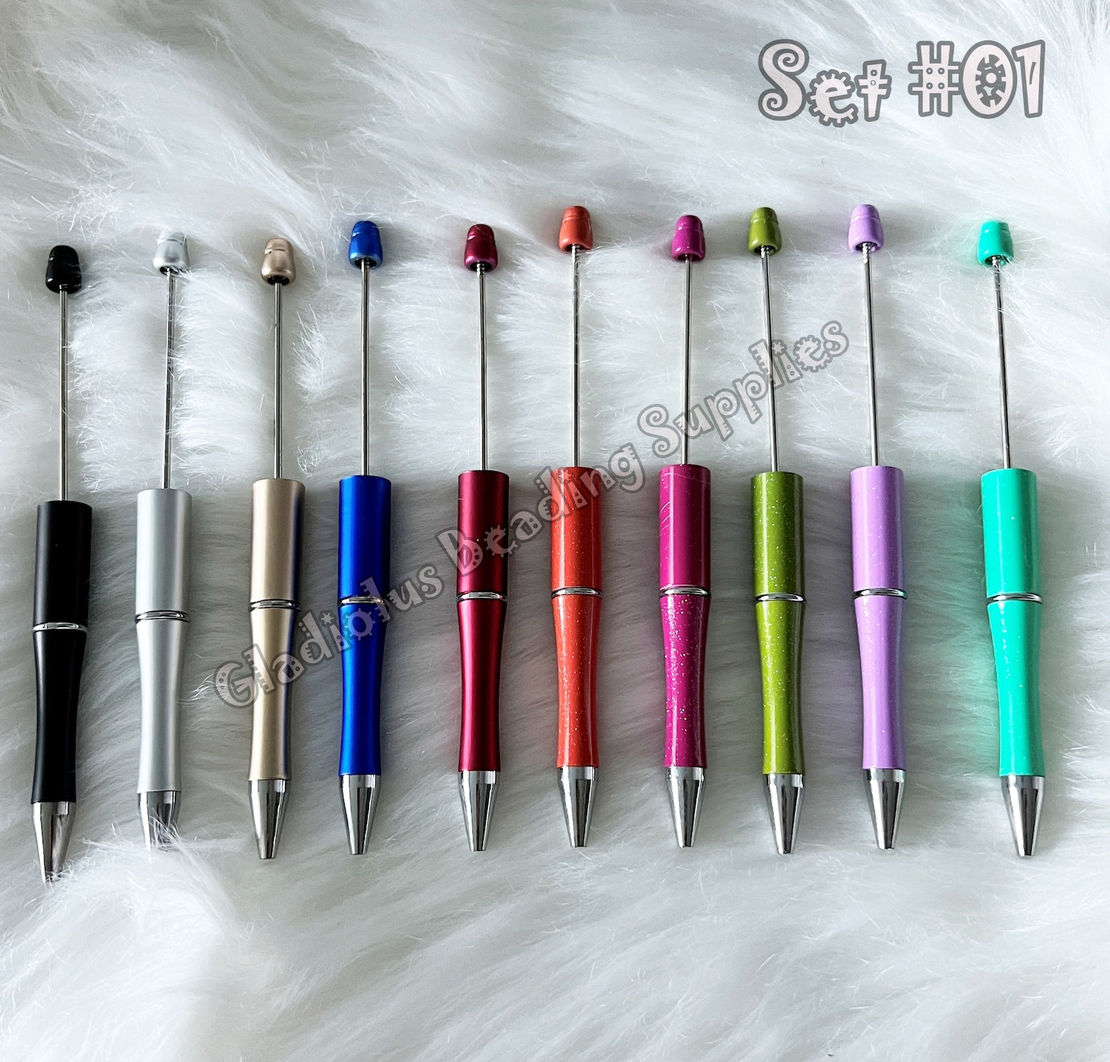 DIY Beadable Pens Plastic Pens for Chunky Bubblegum Beads - Etsy