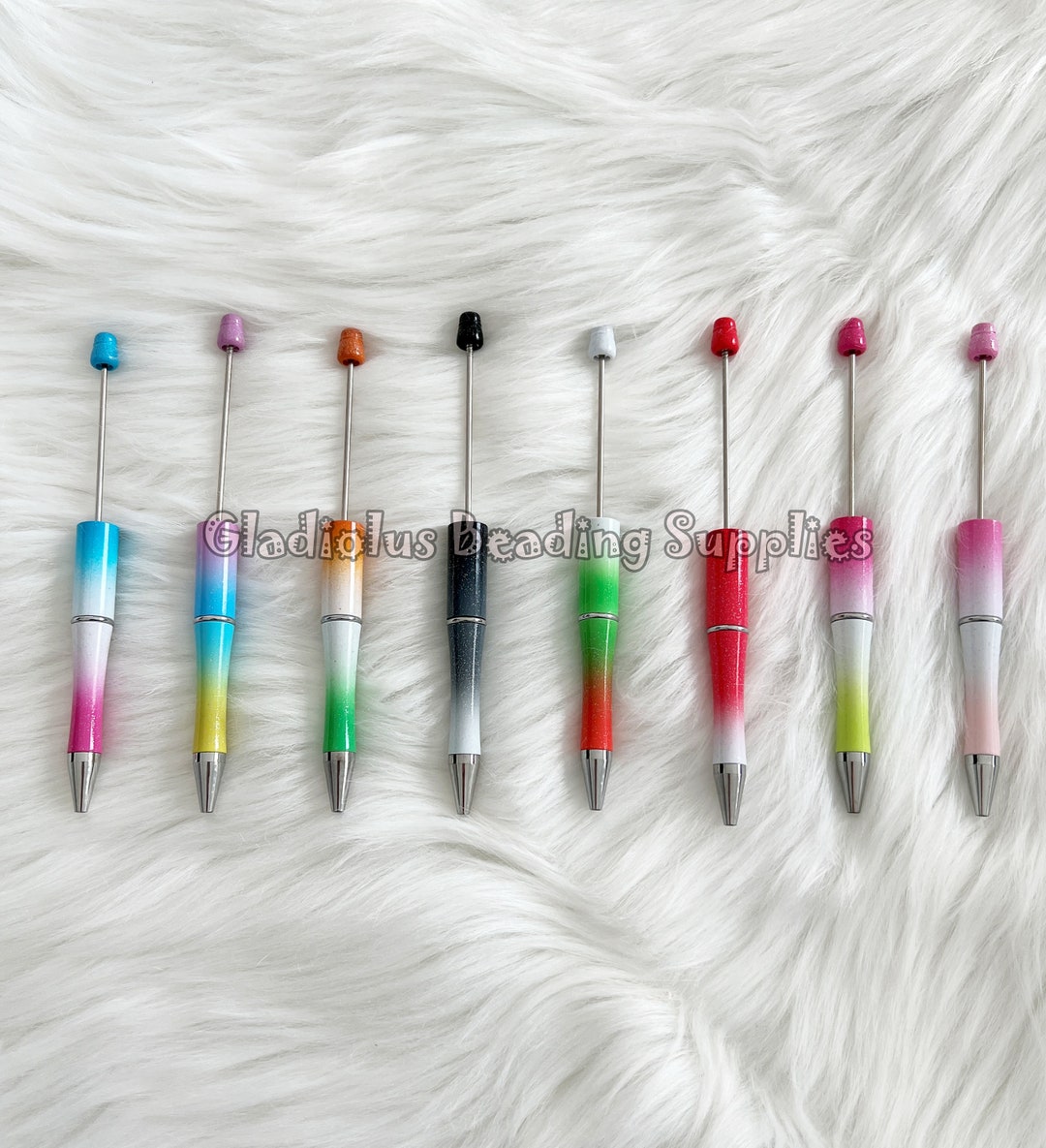 DIY Beadable Pens, Plastic Pens, for Chunky Bubblegum Beads, Pen Blank ...