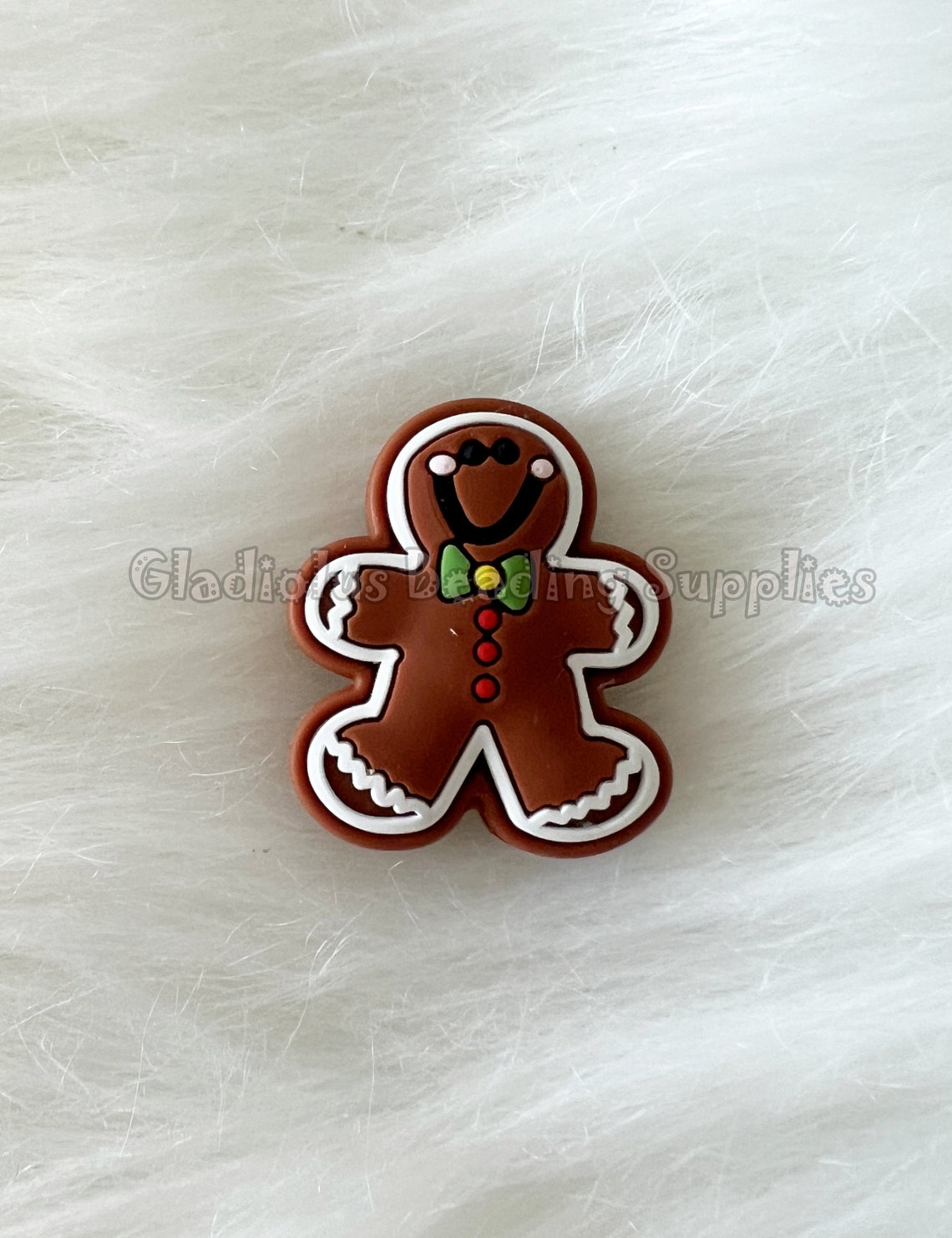 24mm*28mm Gingerbread Beads, Christmas Beads, Colorful Beads, Silicone ...