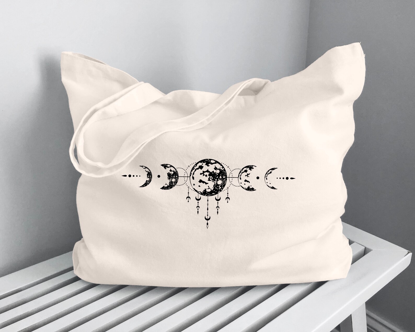 Moon Mystical Celestial Tote Shoulder Bag Heavy Duty 100% - Etsy