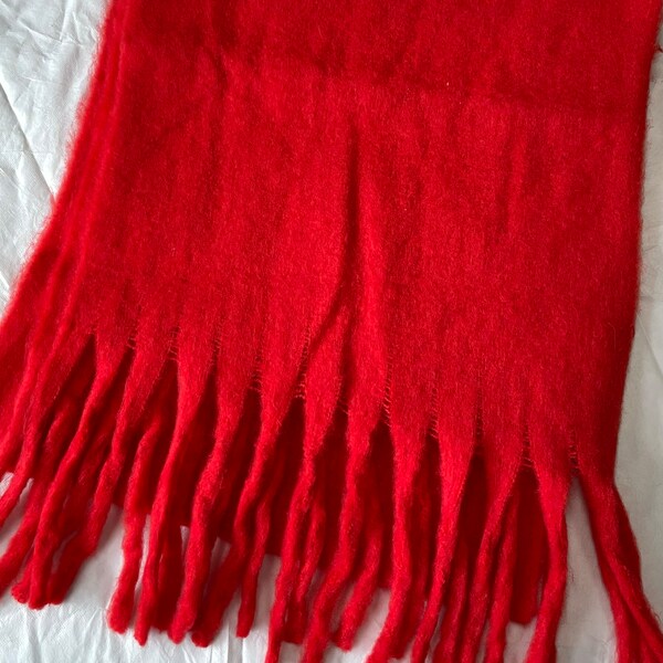 Red Scarf - Etsy UK