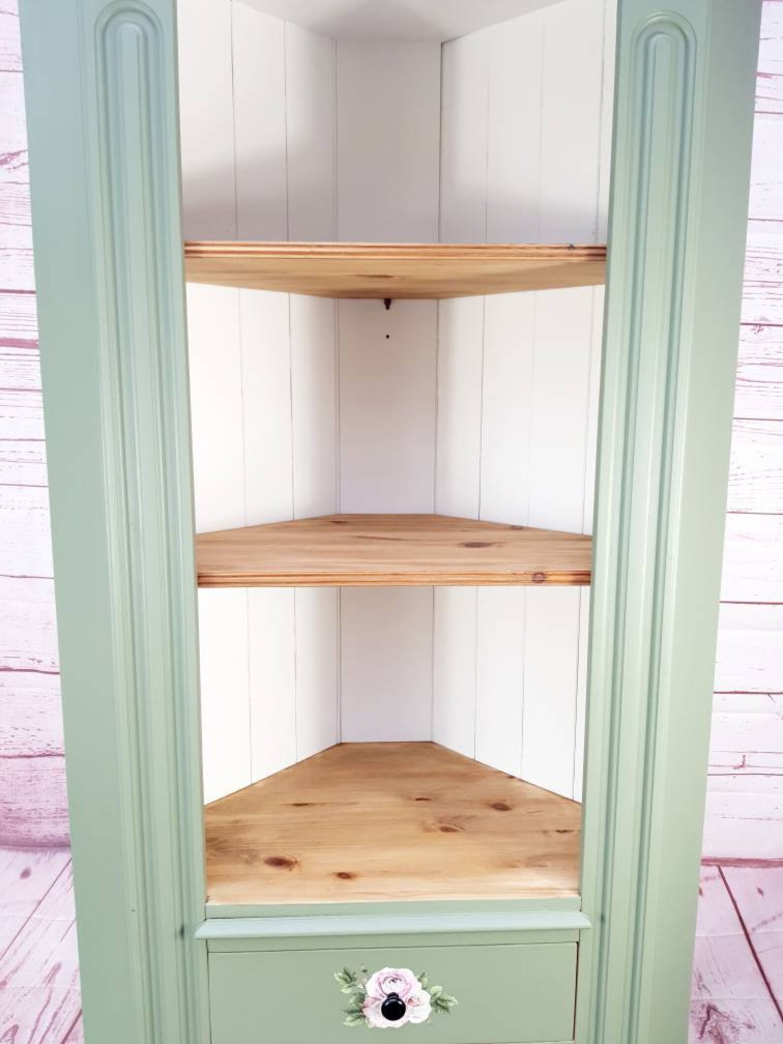 Vintage Upcycled Solid Pine Wood Corner Unit rustic Farmhouse - Etsy UK