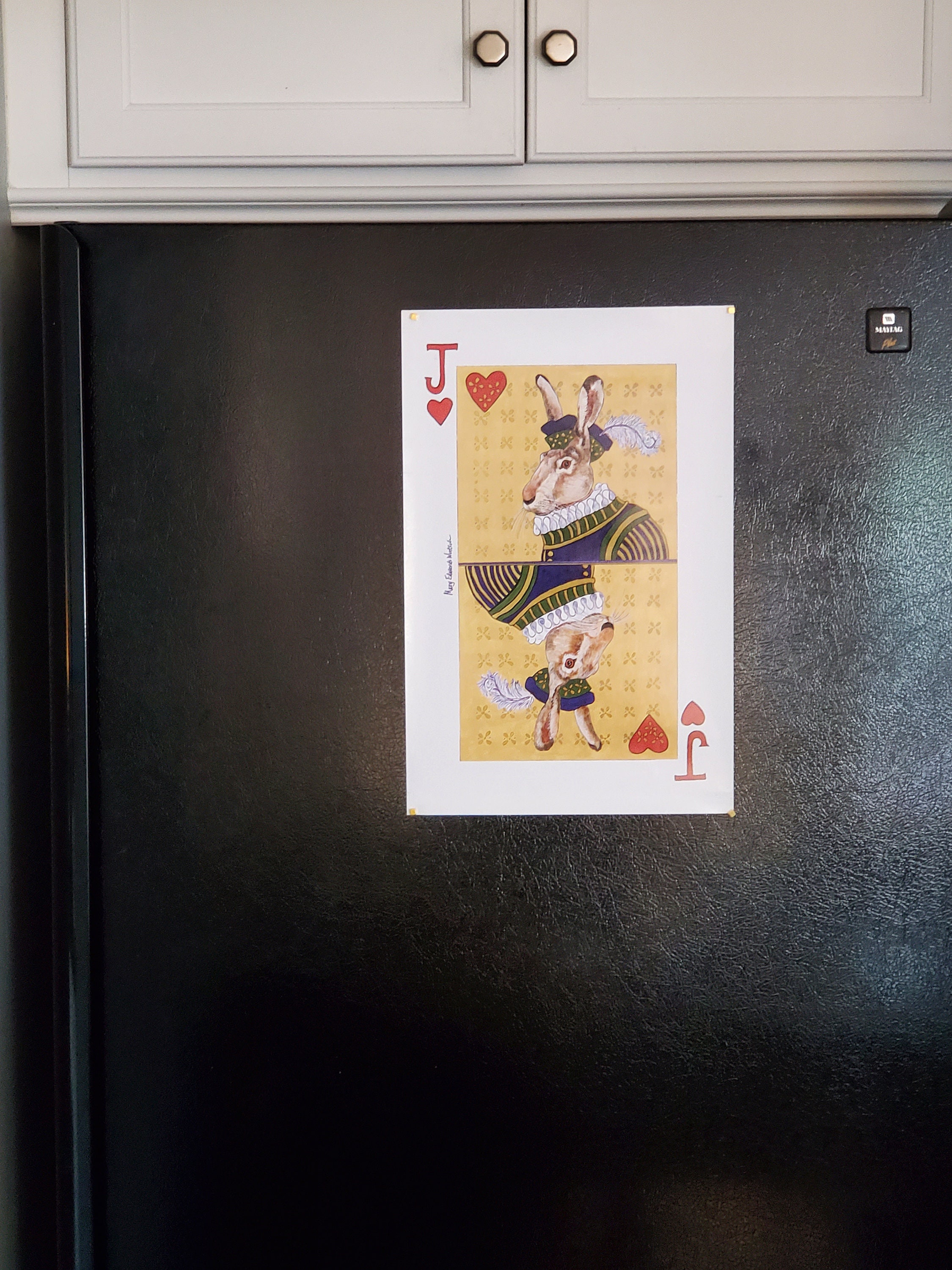 Poster, Tudor Rabbit, the Jack of Hearts - Etsy