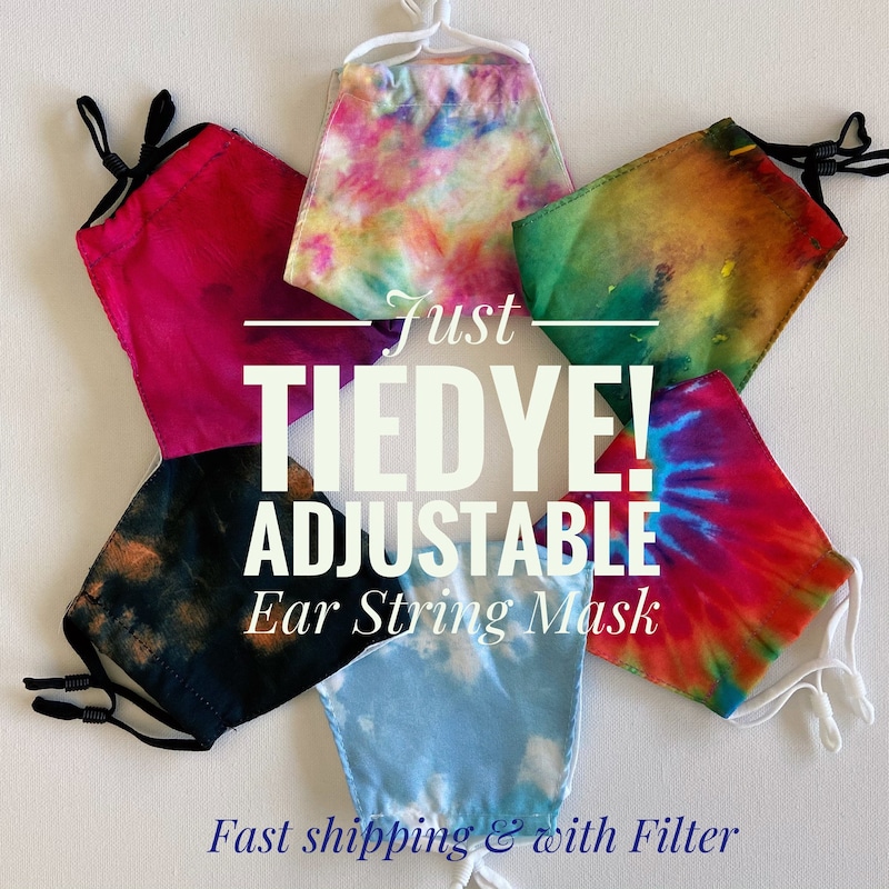Tie Dye Face Mask - Etsy