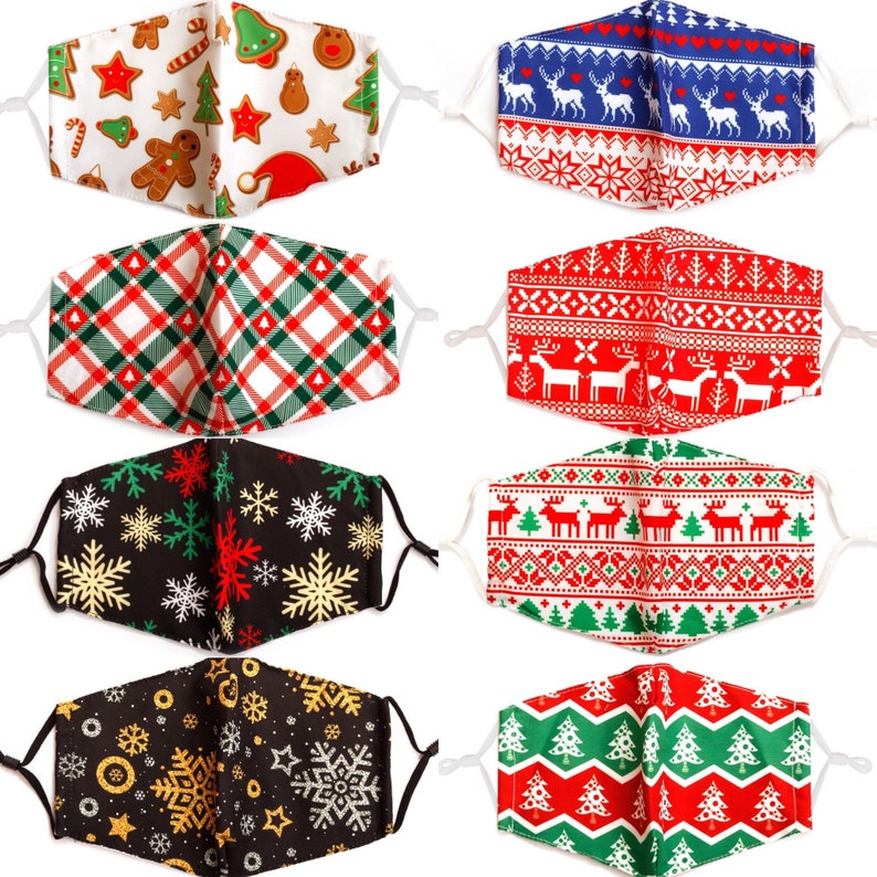 Happy Holiday Adjustable Ear String Unisex Face Mask. Unique - Etsy
