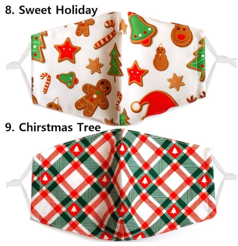 Happy Holiday Adjustable Ear String Unisex Face Mask. Unique - Etsy