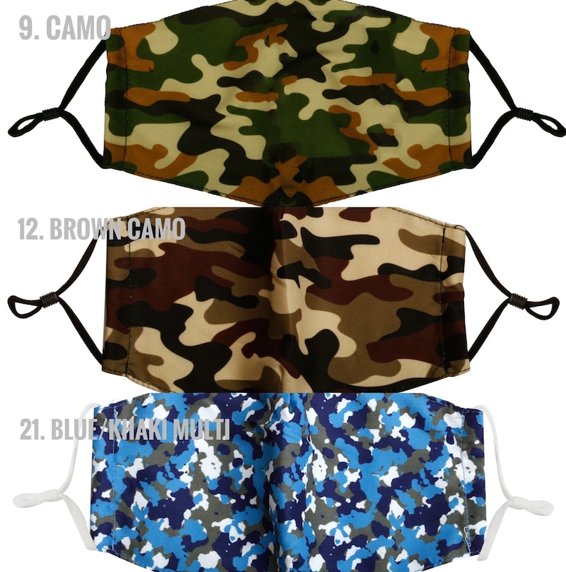 Updated Colors Adjustable Ear String Unisex Face Mask. - Etsy