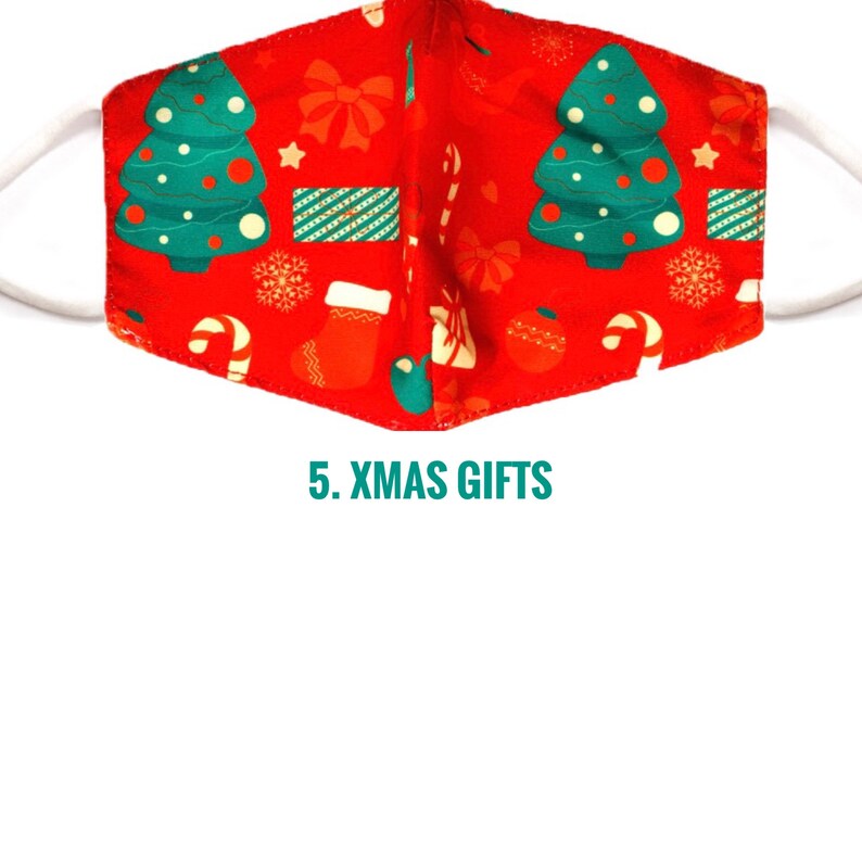 Kids Holiday Masks Adjustable Ear String Unisex Face Mask. | Etsy