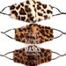 Trendy Leopard Faux Fur Face Mask, Warm Winter Face Masks With ...