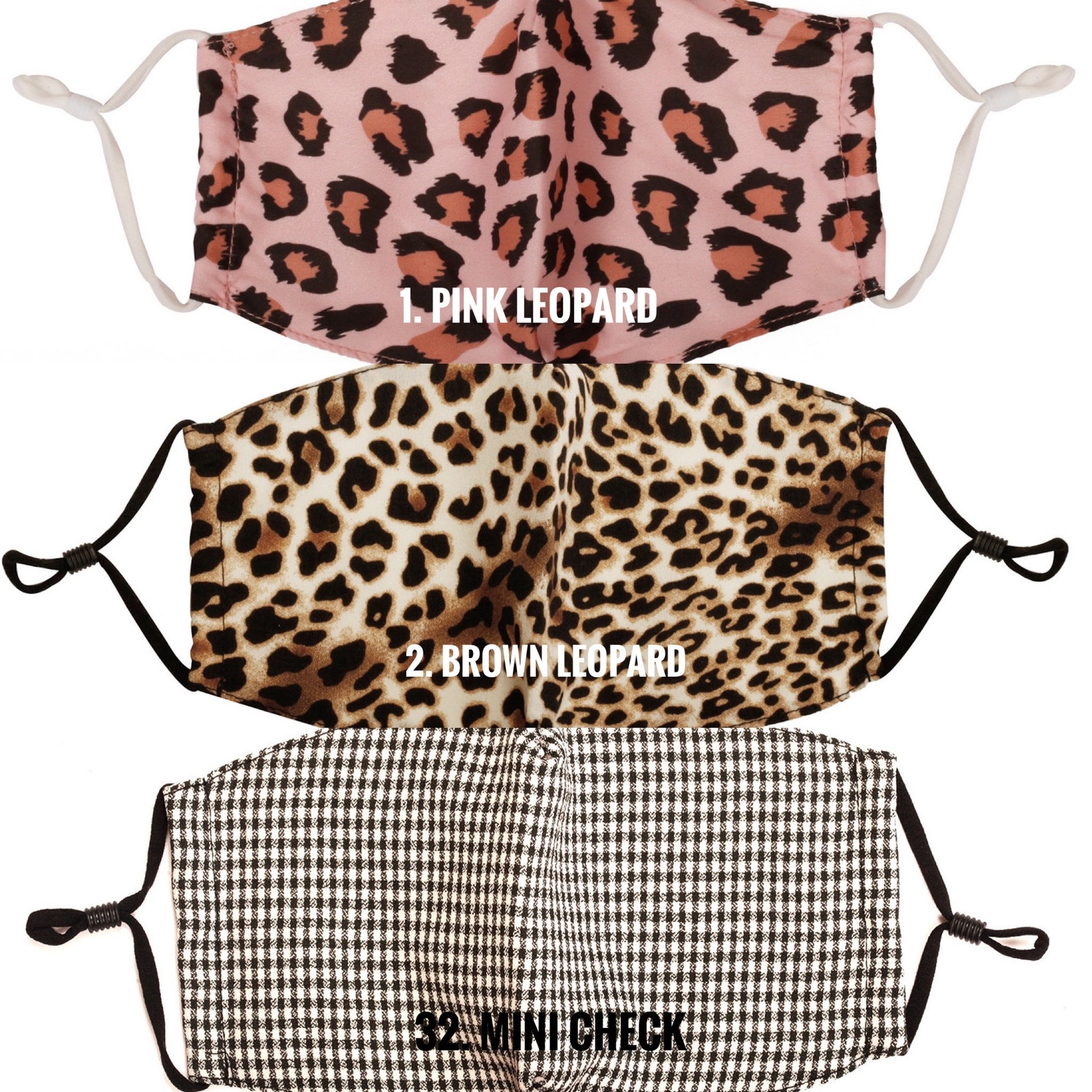 Updated Colors Adjustable Ear String Unisex Face Mask. - Etsy