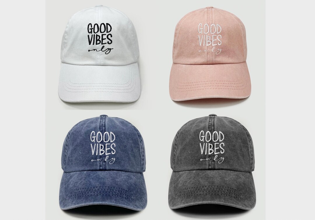 Trendy Quote Embroidered Vintage Washed Baseball Hat, Unisex Adjustable ...