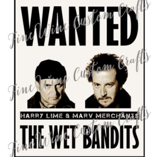 Home Alone the Wet Bandits Harry and Marv Wanted Escaped Flyer - Etsy UK