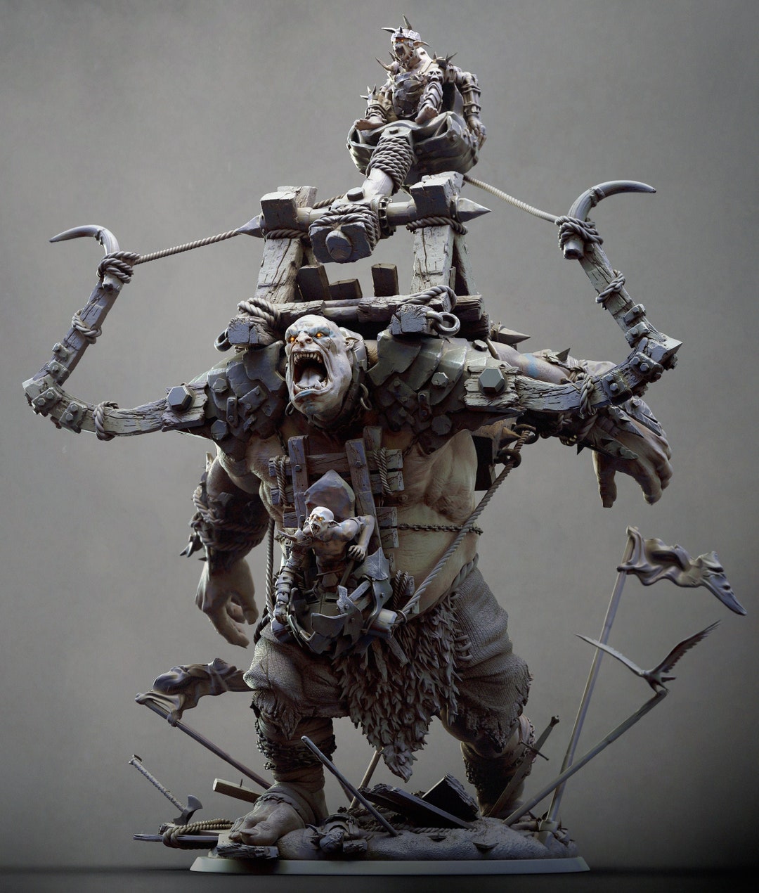 D&D Miniature - Goblin King Catapult - Etsy