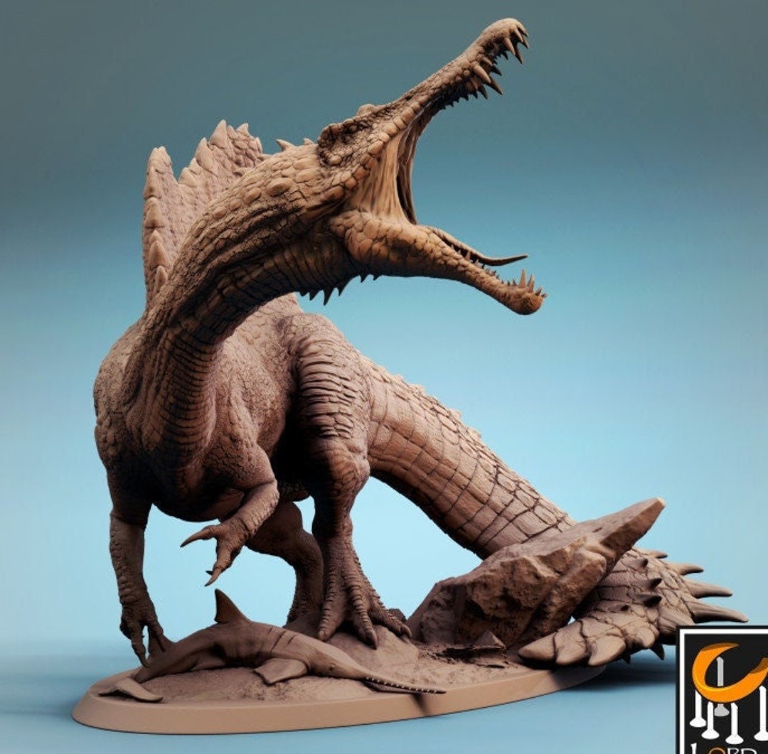 D&D Miniature - Spinosaurus - Etsy