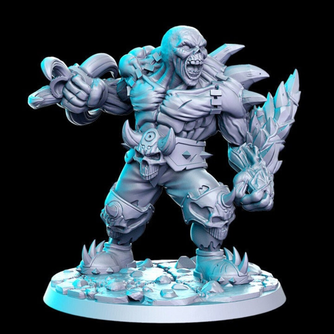 D&D Miniature - Ogre Zombie With Clawshield - Etsy