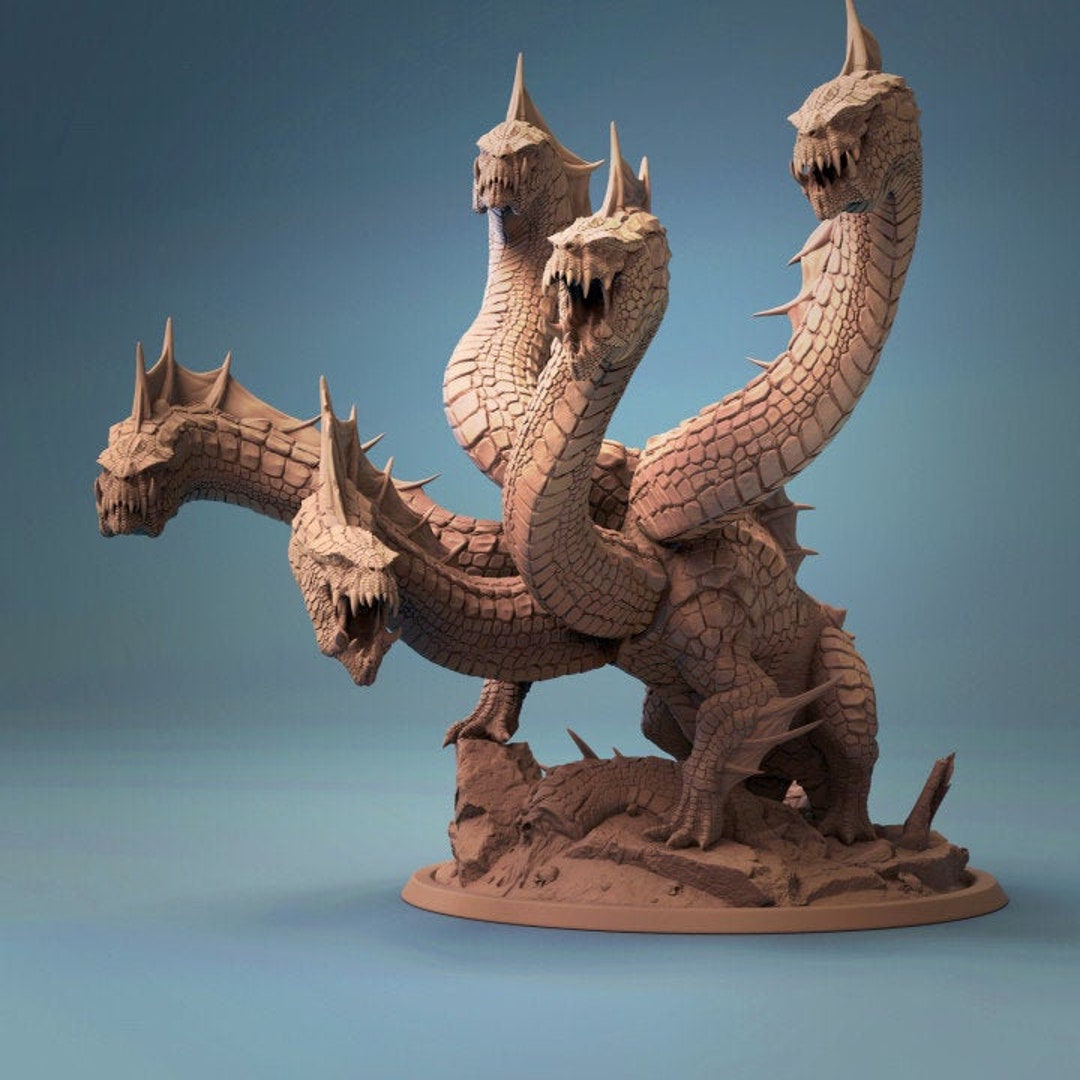 D&D Miniature - Hydra - Etsy