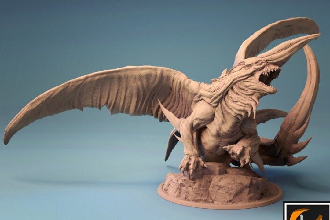 D&D Miniature Pale Dragon - Etsy