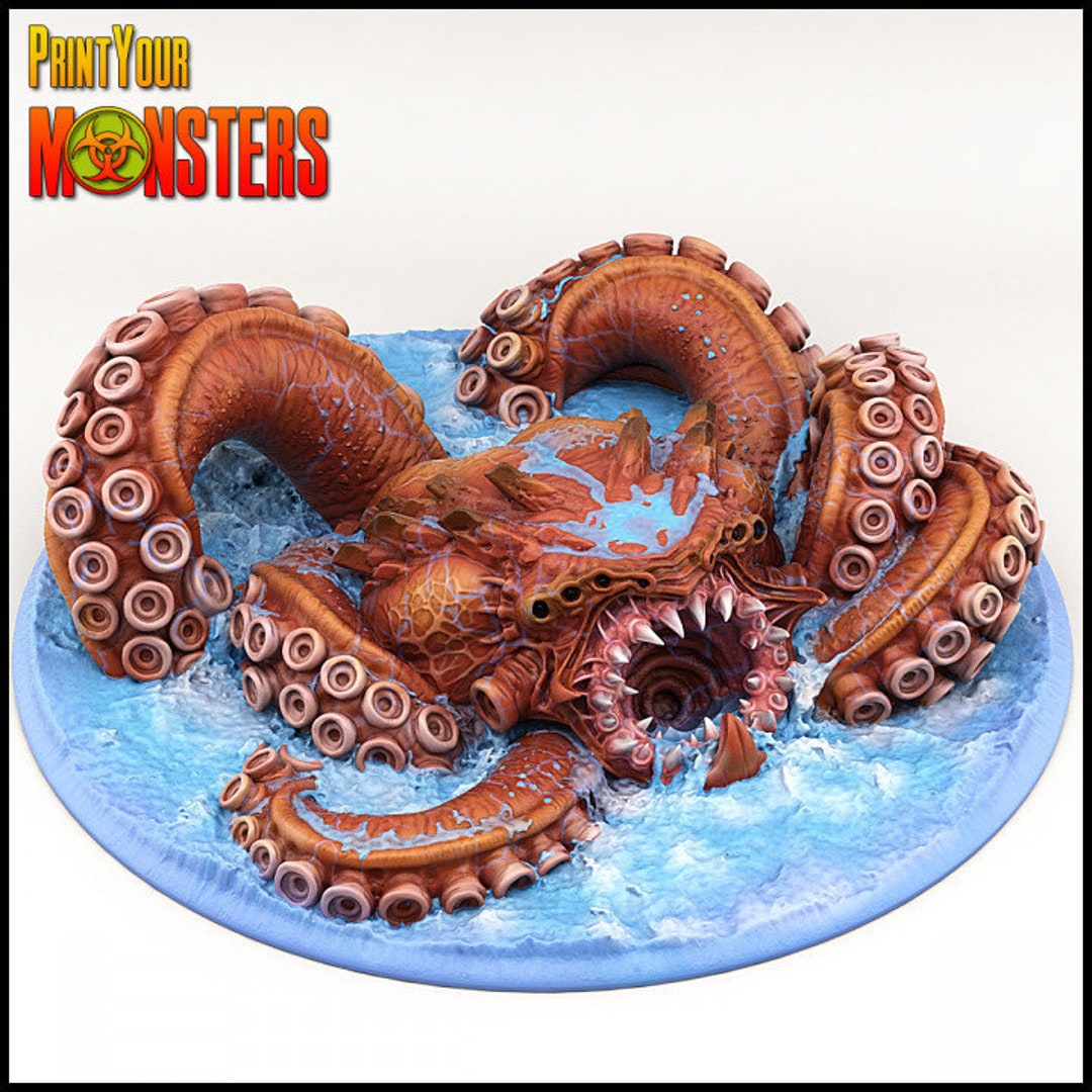 D&D Miniature - Kraken - Etsy