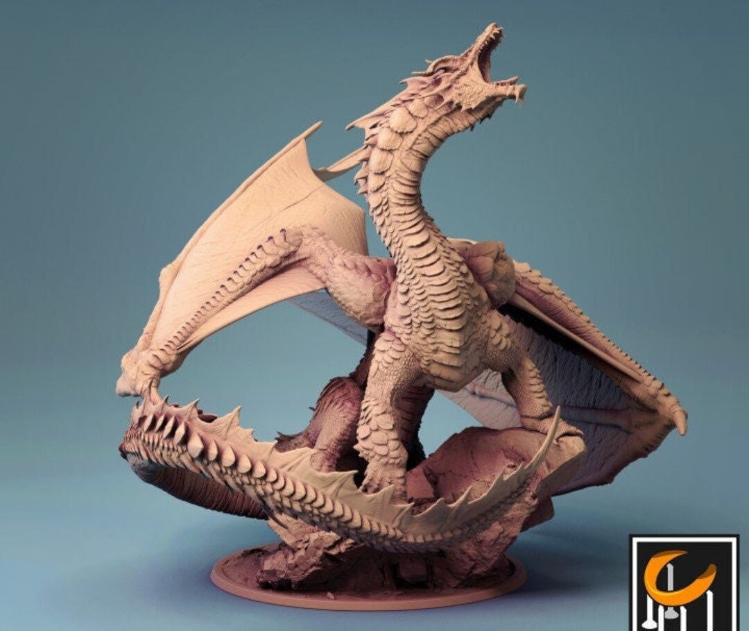 D&D Miniature - Adult Brine Dragon - Etsy