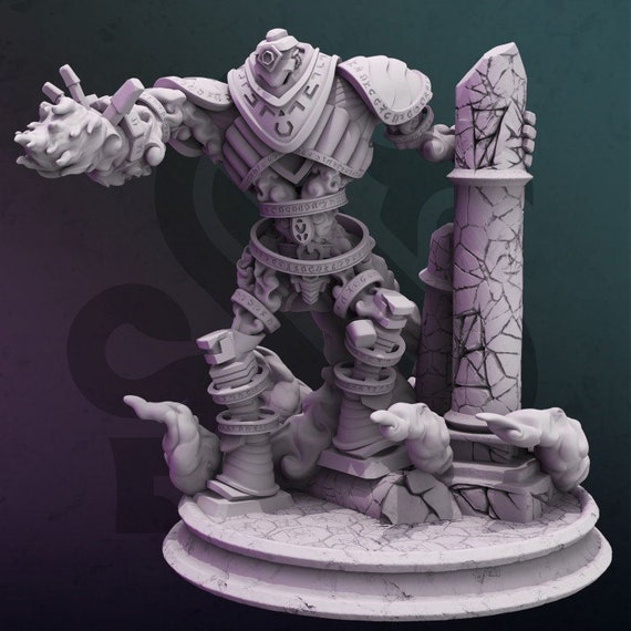 D&D Miniature Arcane Golem - Etsy