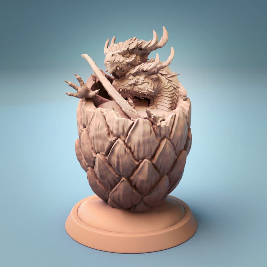 D&D Miniature - Dragon Egg - Etsy