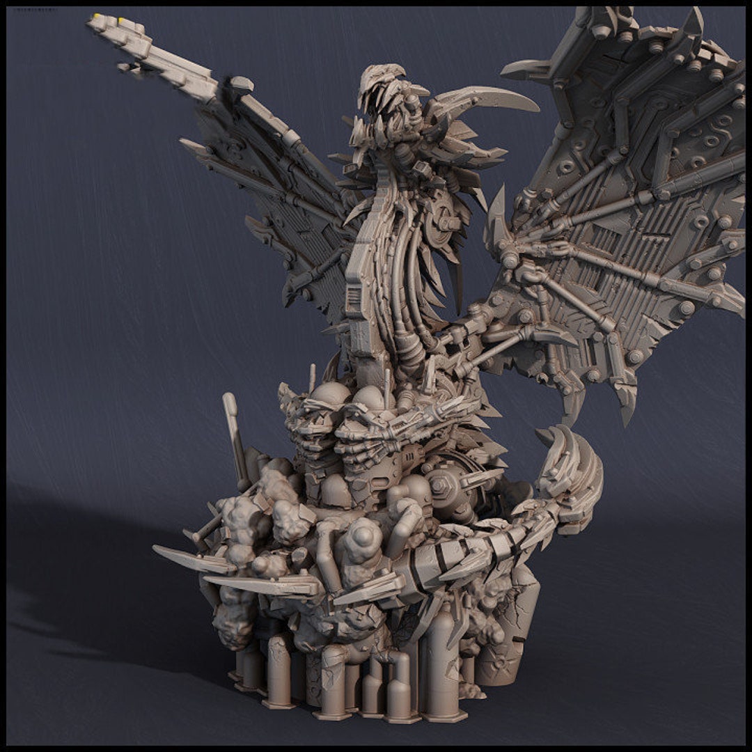 D&D Miniature - Cyber Dragon - Etsy