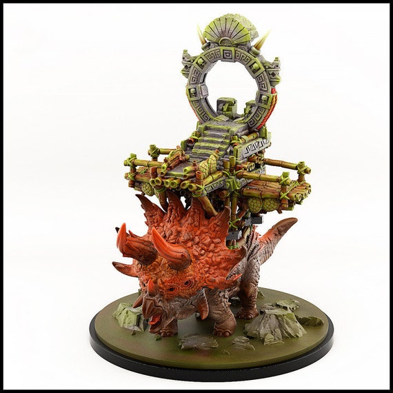 D&D Miniature Triceratops Mount - Etsy