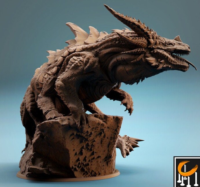 D&D Miniature Elder Behir - Etsy